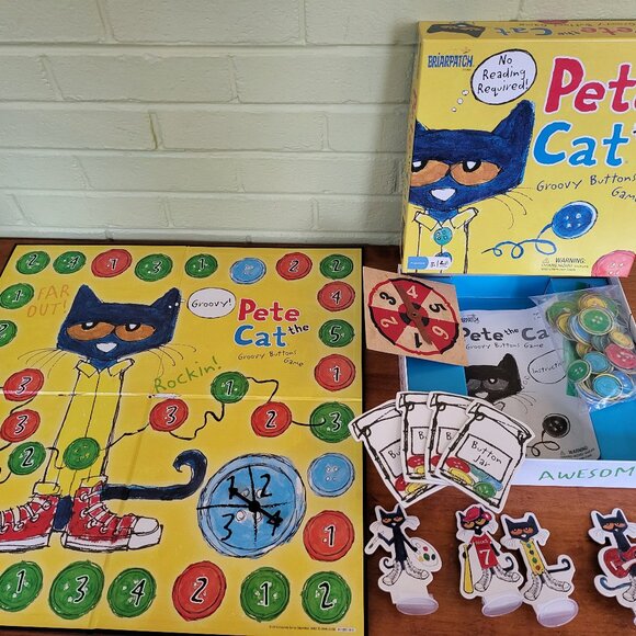 Briarpatch | Toys | Pete The Cat Groovy Buttons Game By Briarpatch 24 ...